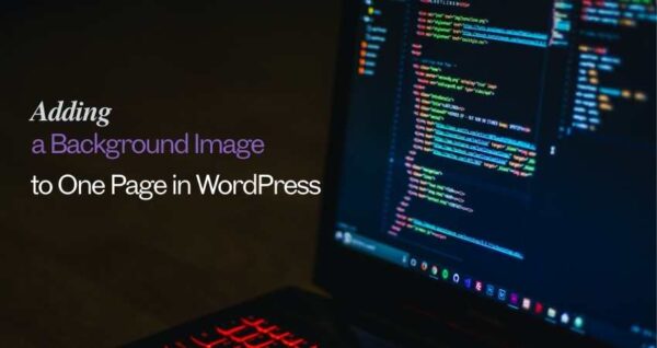Add A Background Image To One Page In WordPress - Elegant Blog Themes